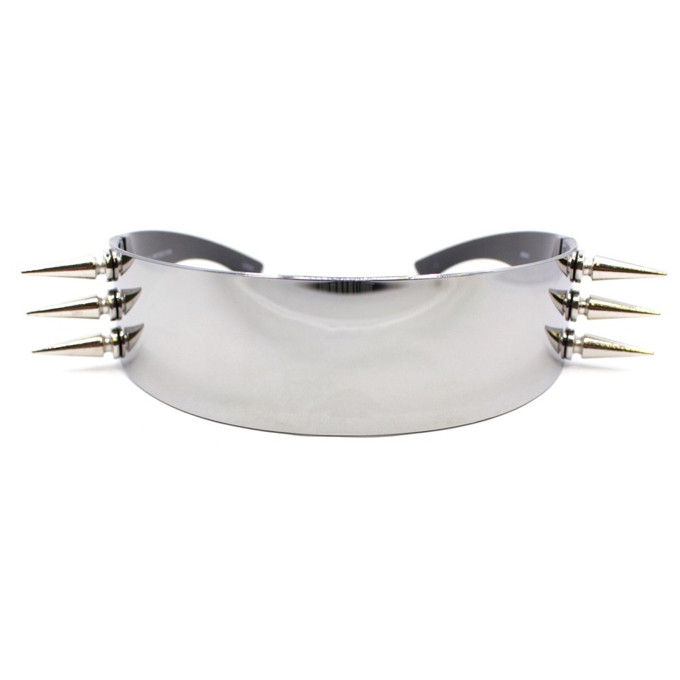 Apocalyptic Futurism Punk Metal Horn Stud Cyclops Shield Wrap ...