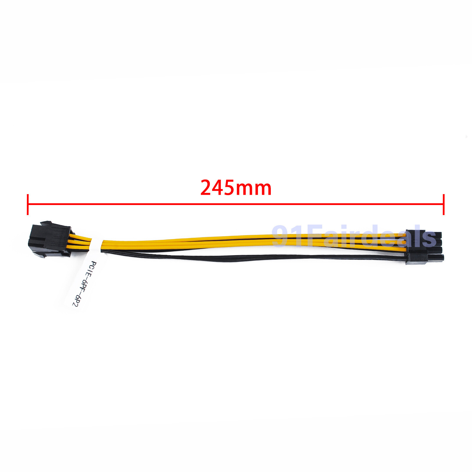 LOT PCI Express 6-pin to 8-pin (6+2 pin) GPU Video Card Power Adapter ...