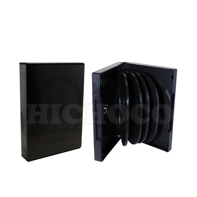 10 ct Multi 10 Disc CD DVD Black Case with Outter Sleeve Movie Game Box ...