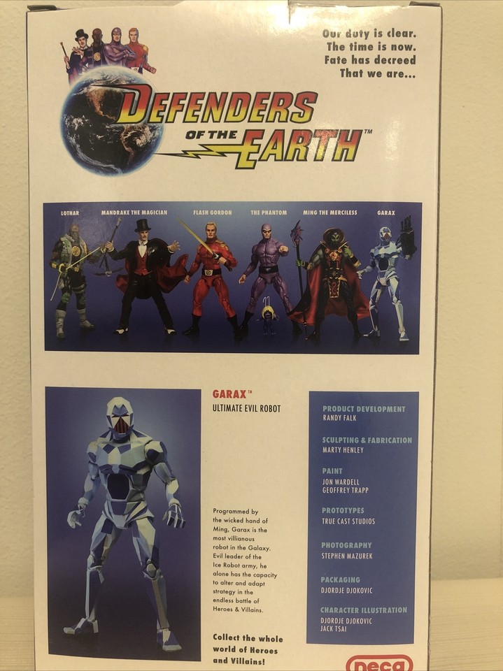 NECA GARAX DEFENDERS OF THE EARTH action figure KING FEATURES | eBay