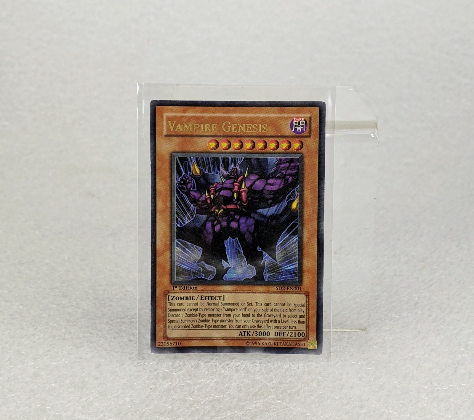 1996 Yu-Gi-Oh YuGiOh Holo Card Vampire Genesis 1st Edition SD2-EN001 ...