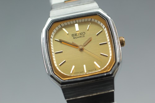 Vintage 1980 [Exc+5] Seiko Laurier 3421-527A Gold 22.7mm Quartz Ladies ...