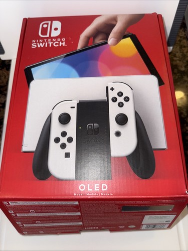 Nintendo Switch OLED Joy-Con Grip + HDMI Cable + Original Box (No ...