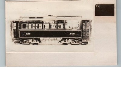 Springfield Street Railway Trolley Car 406 Mass Photo On Index Card 4 x ...