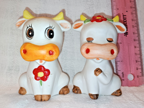 Anthropomorphic Cows Salt and Pepper Shaker Set, a rare find from Korea ...