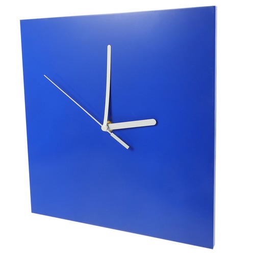 Simple Style Blue Wooden Wall Clock Silent Mute Clock for Home Use ...