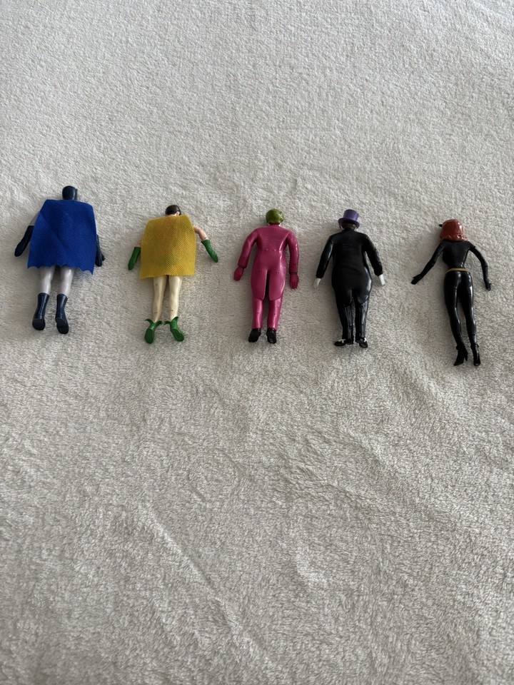 Batman & Robin Cat Woman Penguin Joker DC Comics NJ Croce Bendable ...