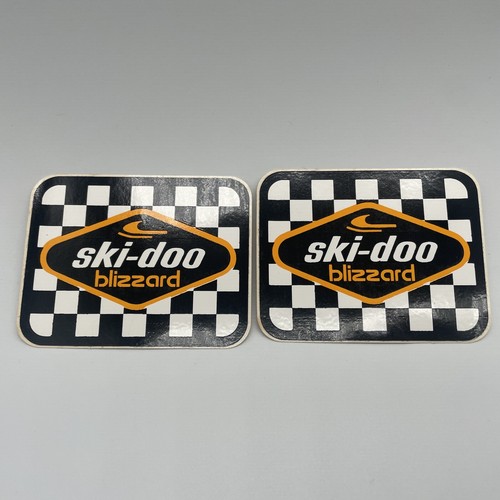 2 Ski Doo Blizzard Decals / Stickers NOS Vintage Snowmobile Ski Sled ...