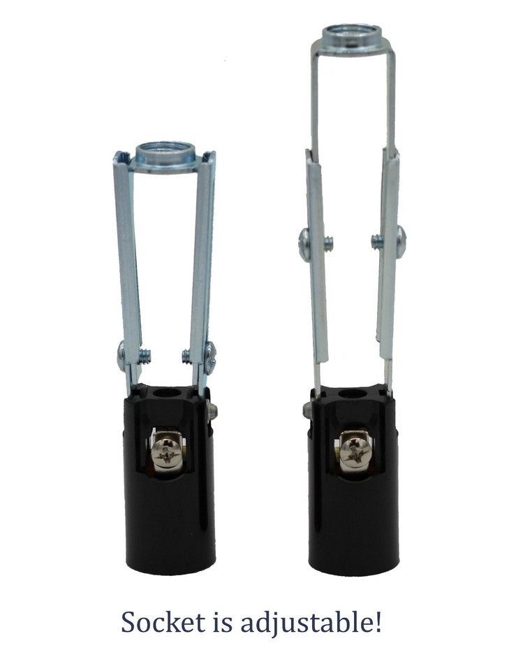 Chandelier Fixture Socket Kit With 4 Inch Antique Drip Candle Covers ...