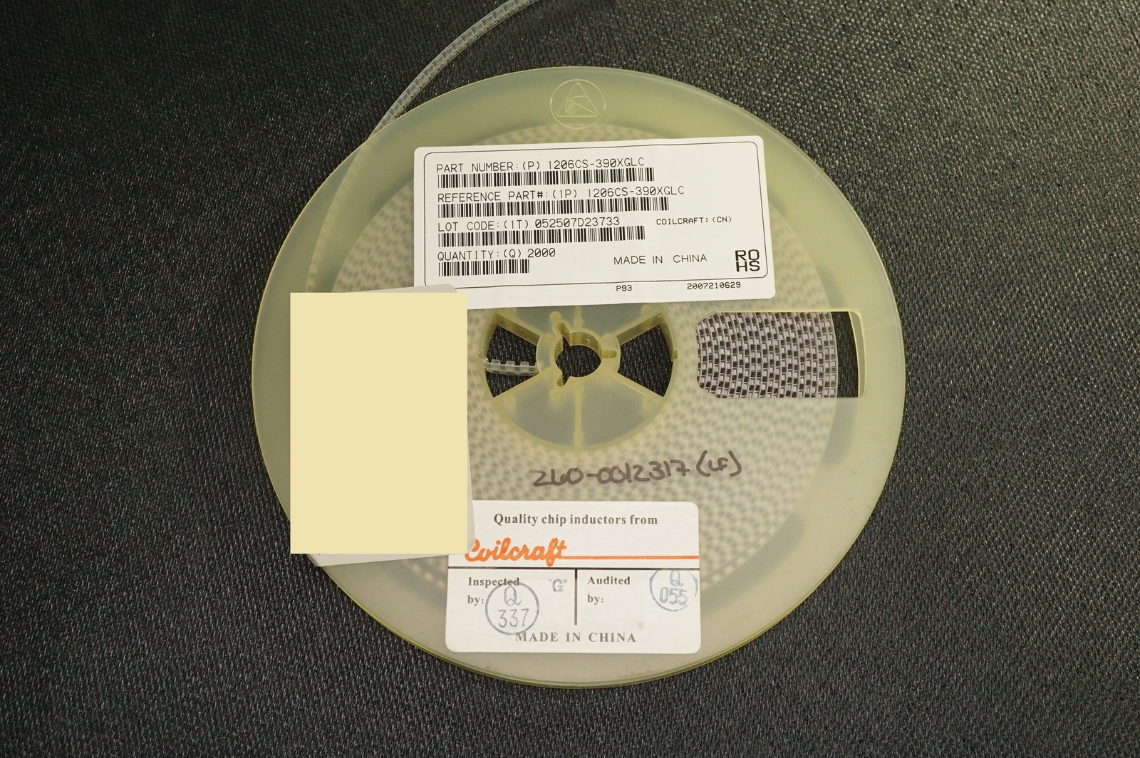 Lot of 10 1206CS-390XGLC Coilcraft Fixed Inductor 39nH 100MHz 120 mOhms ...