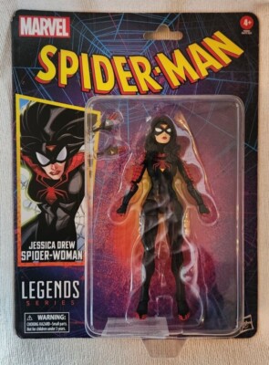 HASBRO JESSICA DREW SPIDER-WOMAN Marvel Legends Series NEW retro 6 ...