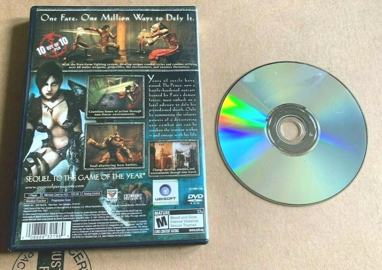 Prince of Persia: Warrior Within (Sony PlayStation 2, 2004) PS2 8888321989 | eBay