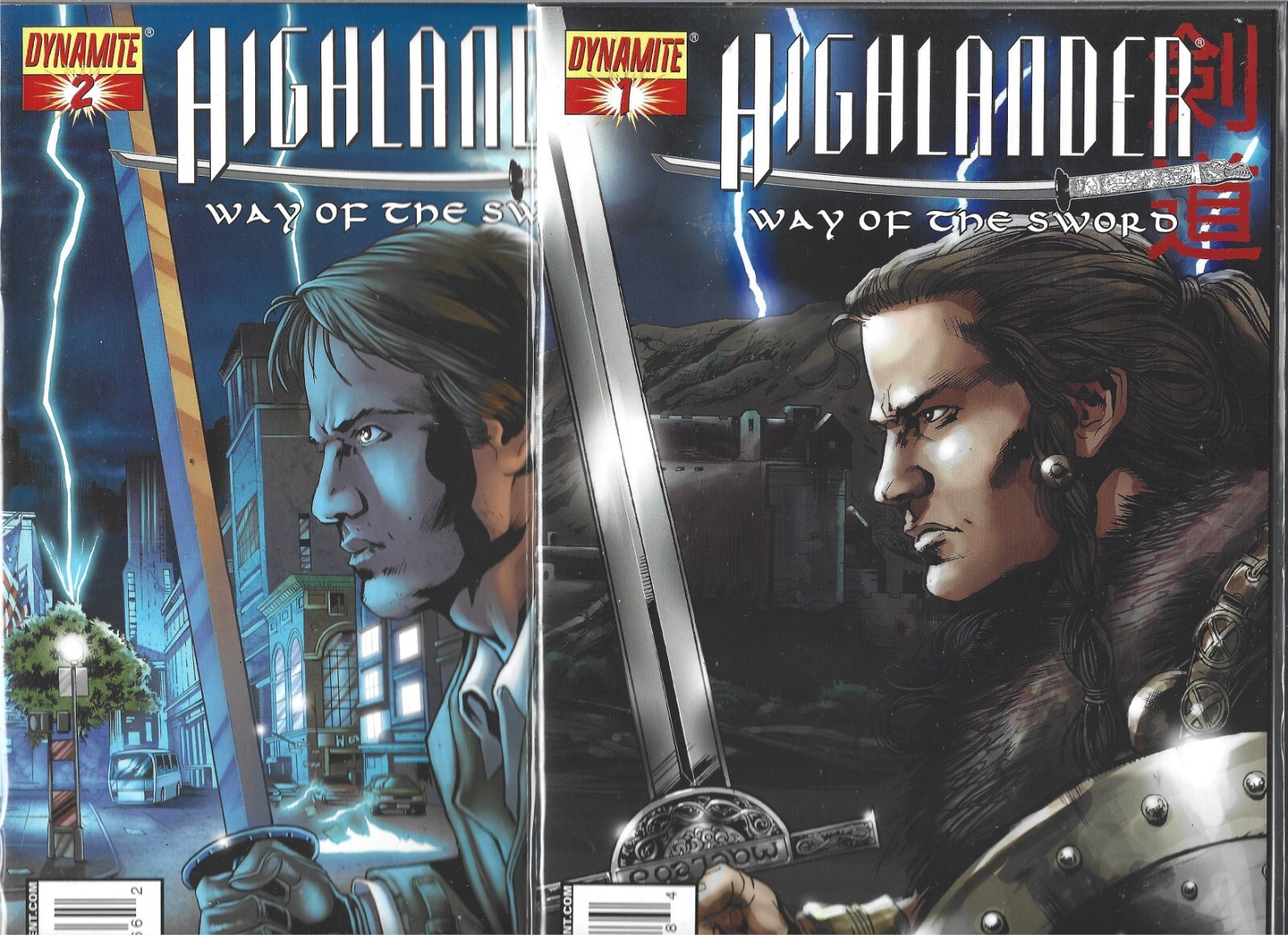 HIGHLANDER WAY OF THE SWORD LOT OF 2 - #1 #2 (NM-) DYNAMITE ...
