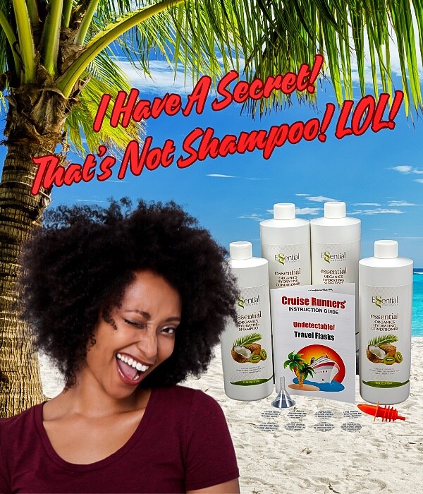 Fake Shampoo Alcohol Flask Rum Runners For Cruise Kit Hide Sneak Booze ...