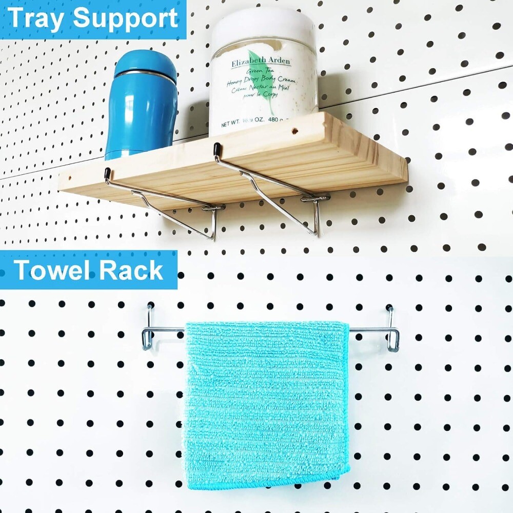 170PCS Metal Assortment Storage Kit Pegboard Bins Peg Locks | eBay