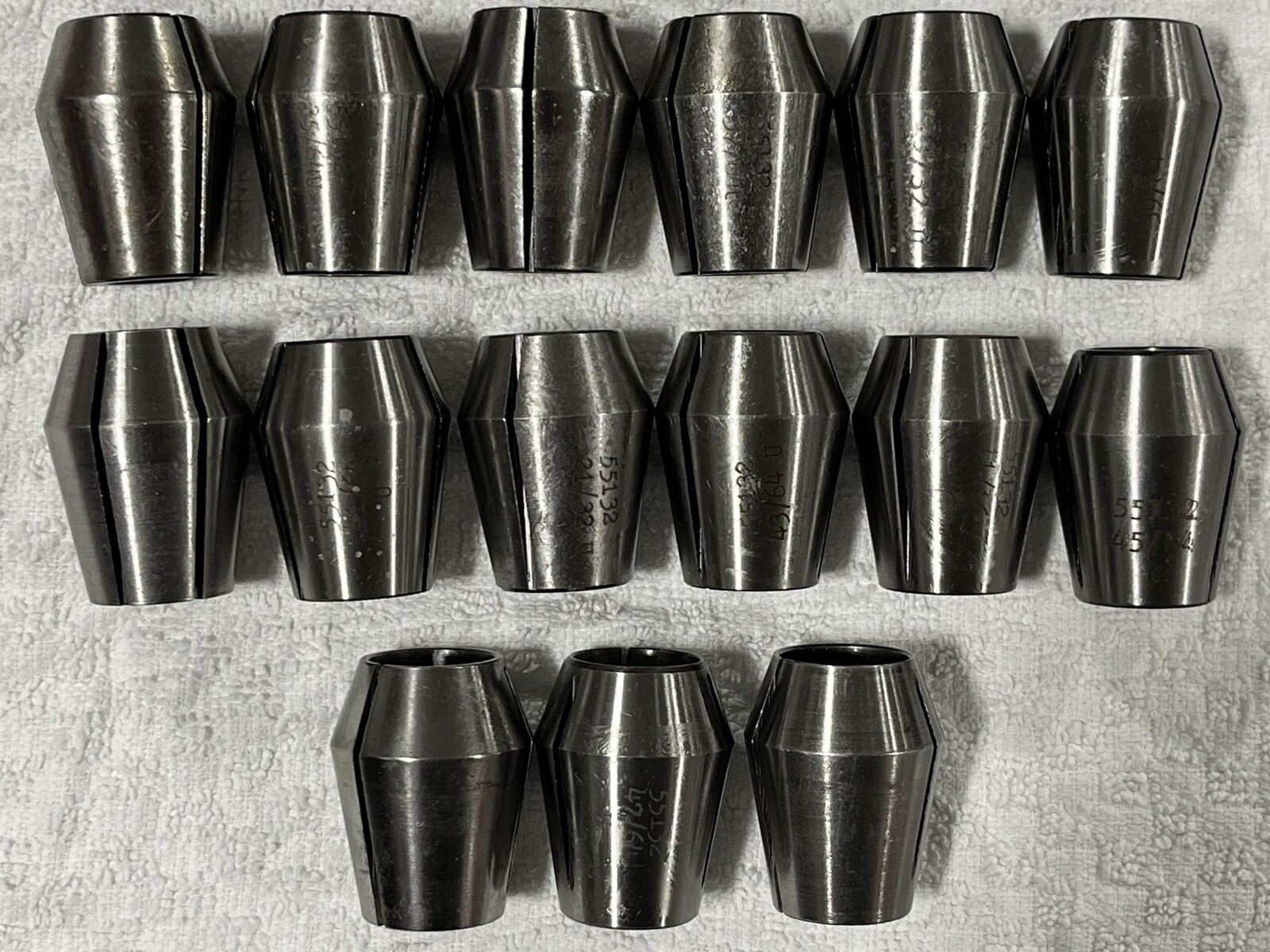 Universal Engineering 33pc Tree Mill Double Taper Z Collets DT Set Tool ...