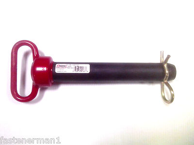 (1) 1-1/2" x 8-1/2" Hitch Pin Heavy Duty Double HH H1500 Red Handle ...