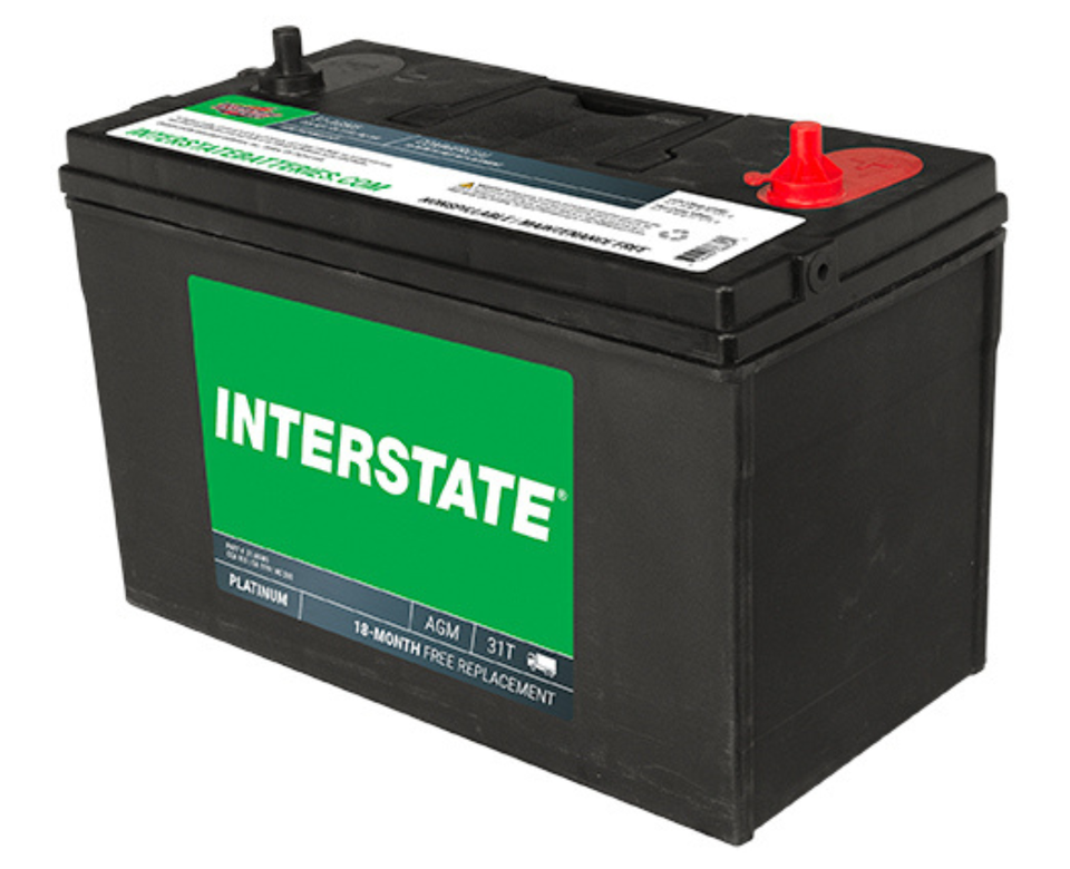 Interstate Batteries Marine Deep Cycle Battery Group Size 31 12V 100Ah ...