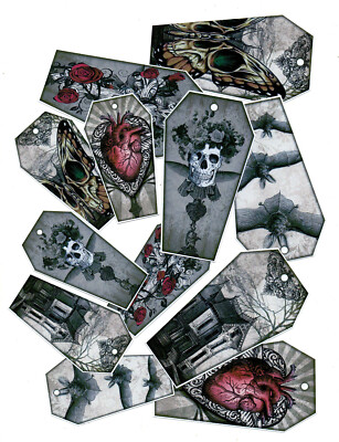 Coffin Tags Multi-Piece Cut Outs Cardstock Pack | eBay Australia