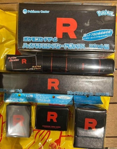 Team Rocket Playmat / Deck Shield / Deck Case / Damage Case / Card Box ...