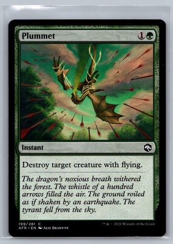 MTG Card Adventures in the Forgotten Realm Plummet Instant #199 | eBay