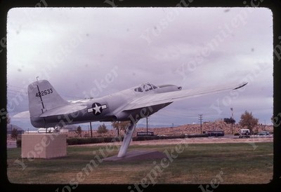 sl17 Original Slide 1980's Edwards AFB Bell P-59 Airacomet 544a | eBay