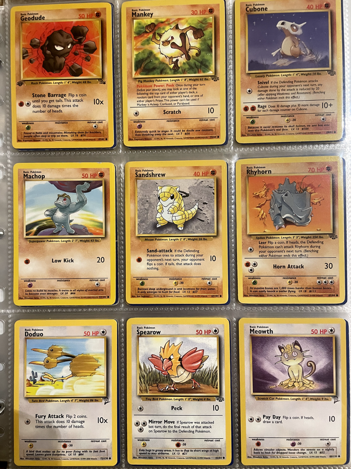 base set pokemon card lot, 31 different pokemon, many 1st edition see ...