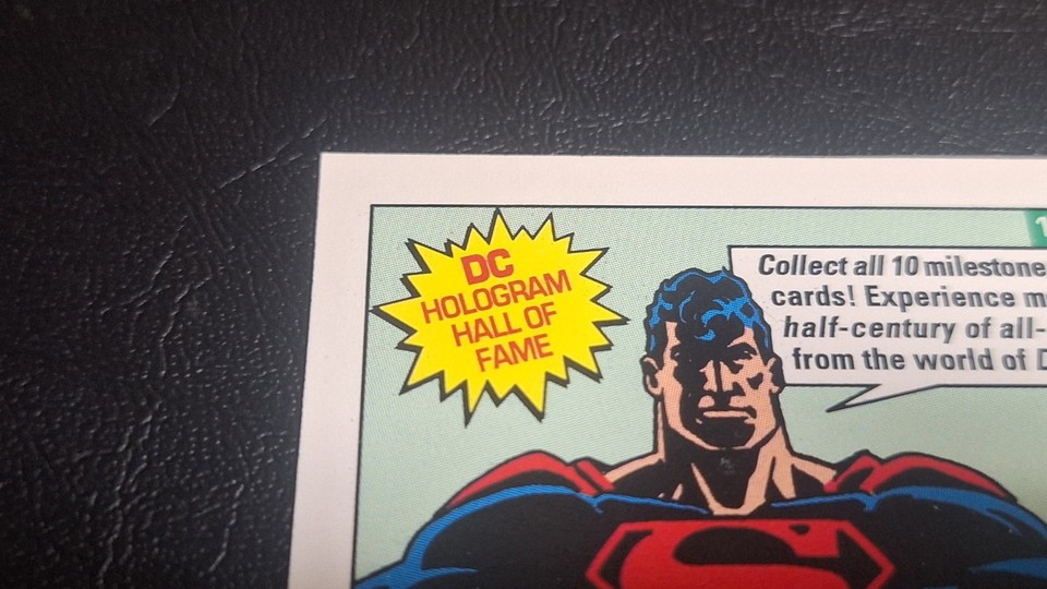 1992 Impel DC Comics Series 1-DCH8 Superman Hologram Hall Of Fame card ...