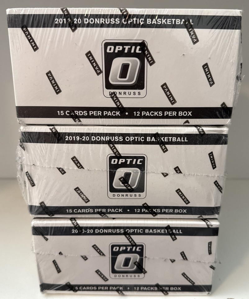 2019-20 DONRUSS OPTIC NBA CELLO BOX 12 PACKS (3 Cello Boxes From Same ...