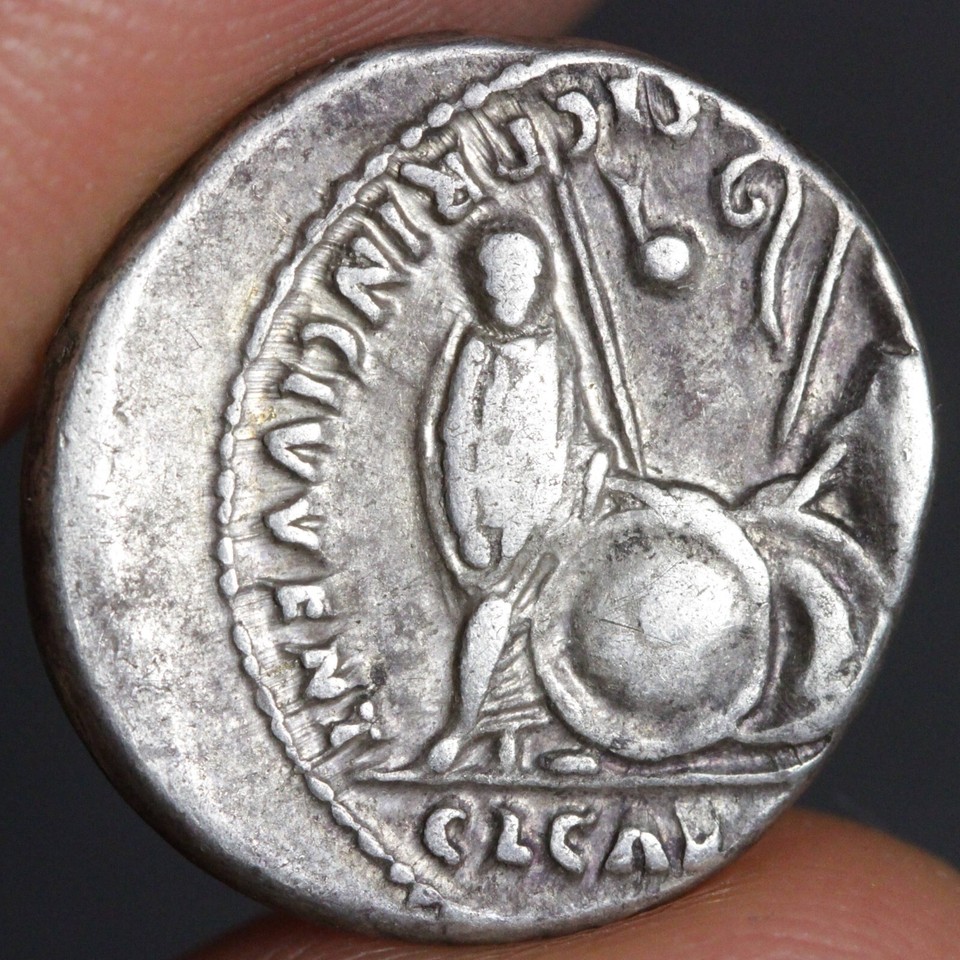 Augustus Denarius Ancient Roman Empire Silver Coin Gaius Lucius Caesar ...