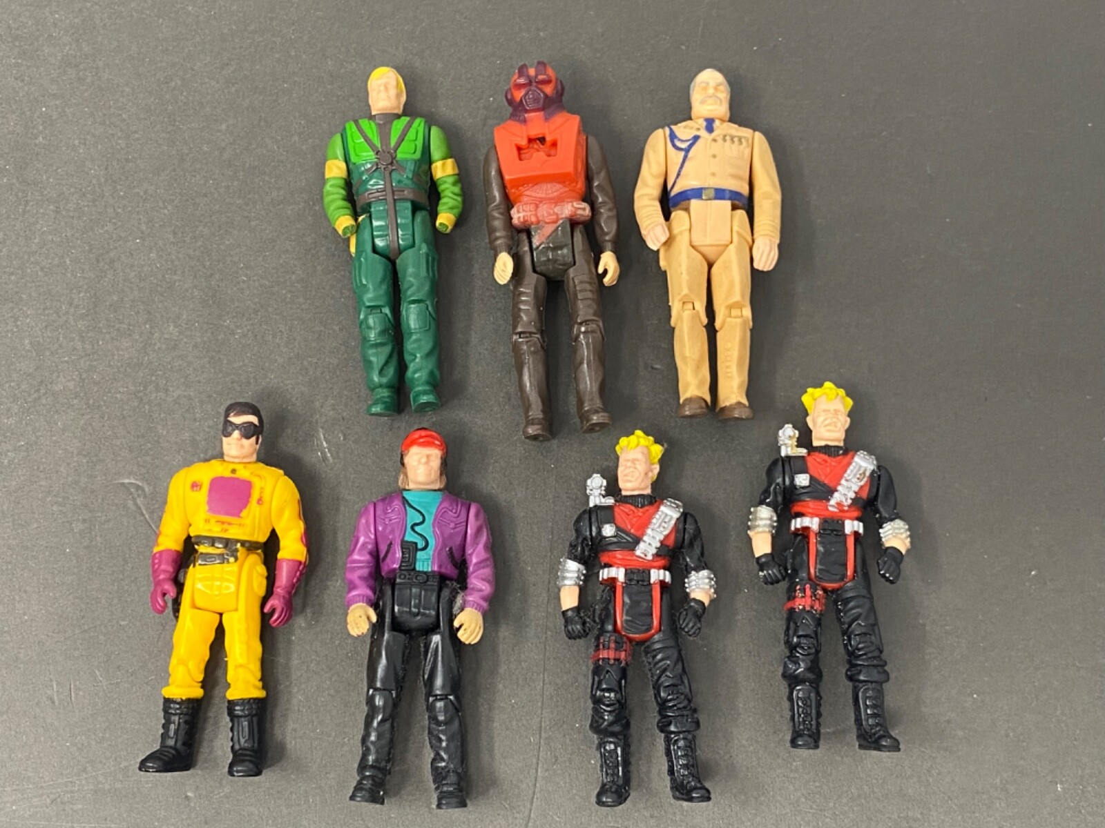Lot of (7) Vintage 1986 Kenner MASK Action Figures Matt Trakker/Brad ...