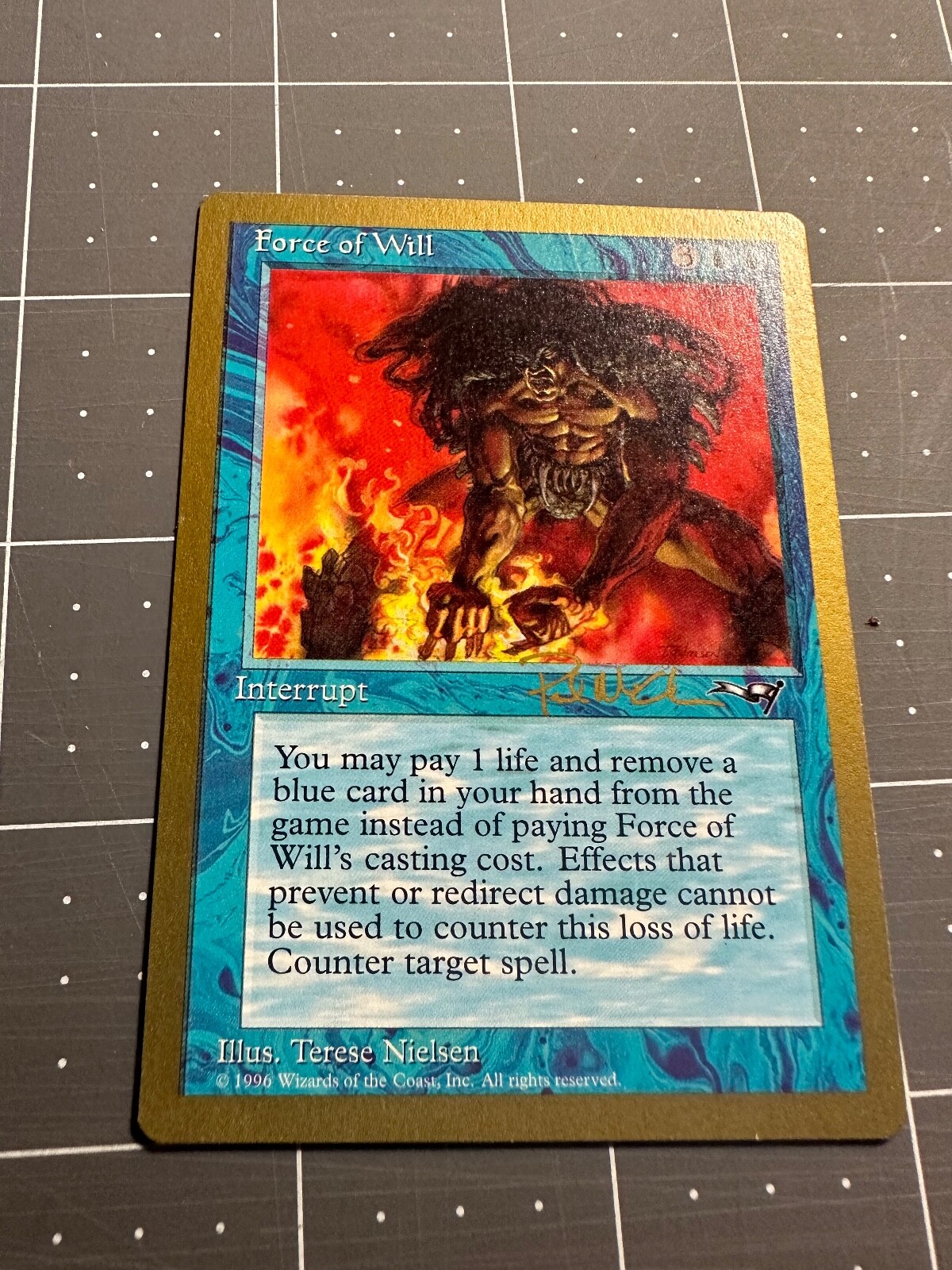 MTG Force of Will 1997 Paul McCabe Tournament World Championship Card ...