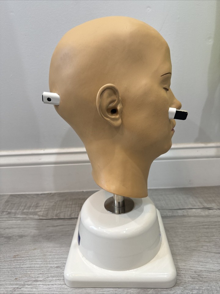 ADAM ROUILLY EAR DIAGNOSTIC TRAINER HUMAN HEAD OTOSCOPE 12 SCENARIO ...
