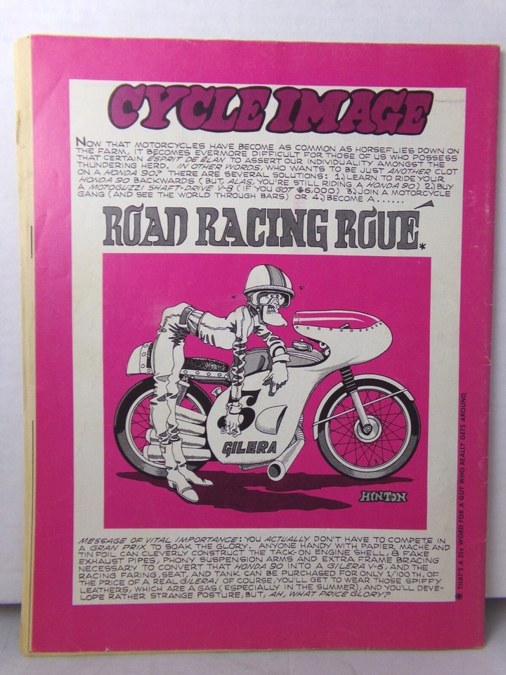 Petersen's Cycletoons June 1968 Hillclimbs Today, Cycle-Chix, Vintage ...