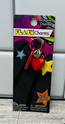 Flash Charms Heart & Star Brand New Retro 80s Remade | eBay