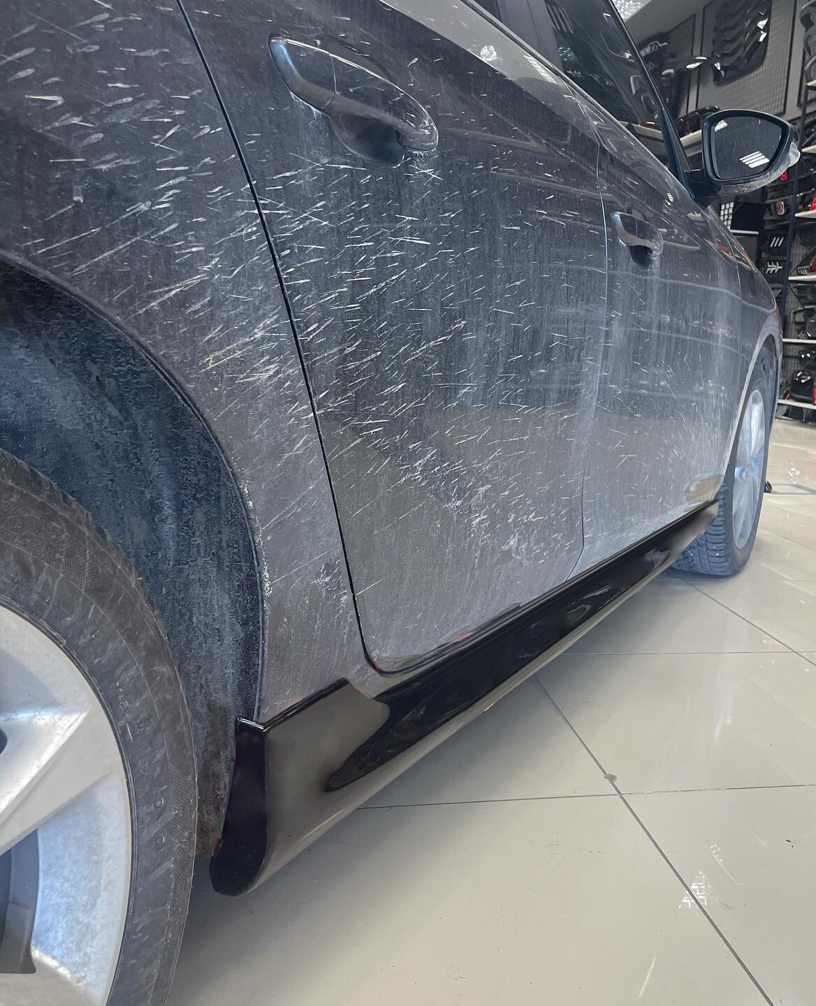 MINIGONNE LATERALI PER OPEL CORSA F SPOILER SOTTO PORTA ABS SPORTIVO