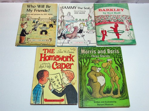 4 Vtg HC Lot I Can Read Weekly Reader Syd Hoff + Morris & Boris Bernard ...
