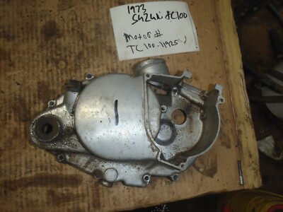 SUZUKI 1973 TC100 TC 100 enduro clutch cover # 1 | eBay