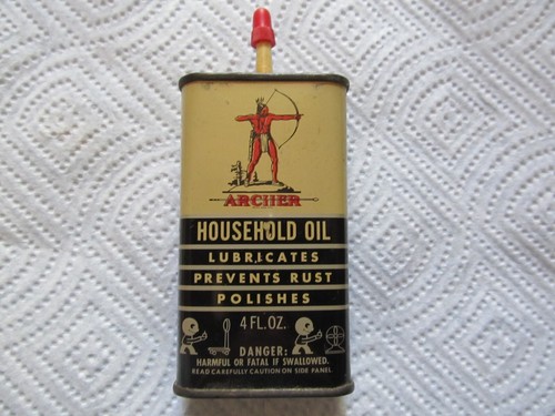 VINTAGE INDIAN ARCHER HANDY OILER CAN | eBay