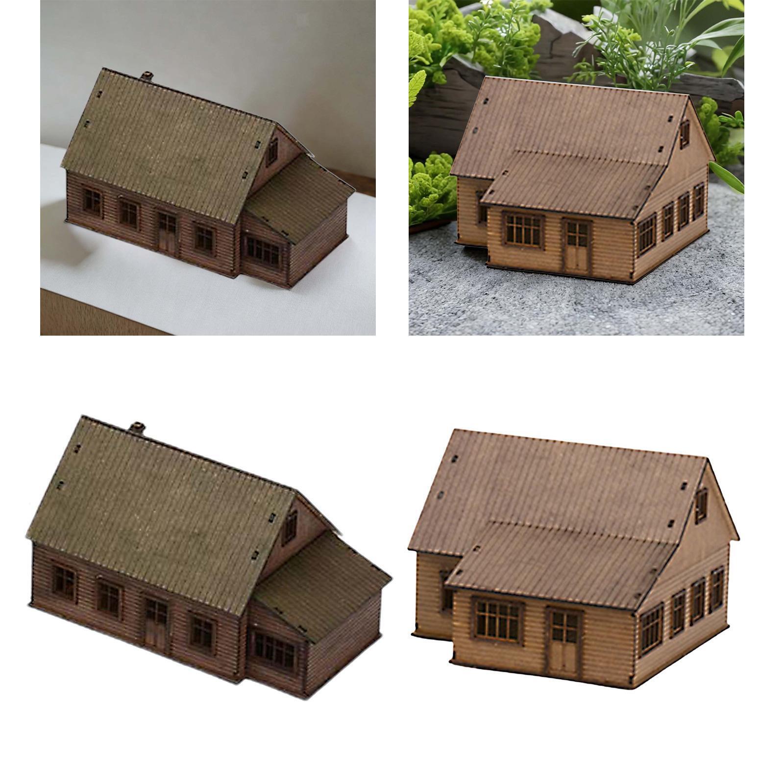 1/72 Wooden Building Model Kits Unassembly for Model Railway( F+ ) | eBay