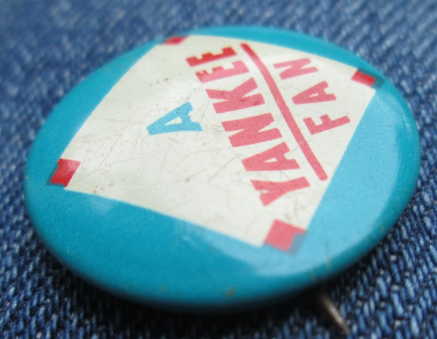 A Yankee Fan Crane Potato Chips Baseball Contest Pin 1960's w/Dent | eBay