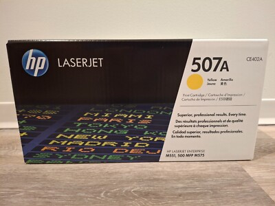 New HP Laserjet 507A (CE402A) Yellow Toner Cartridge sealed | eBay