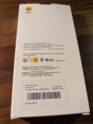 Humixx Crystal Clear Case for Google Pixel 7 Low Profile Slim Brand New ...