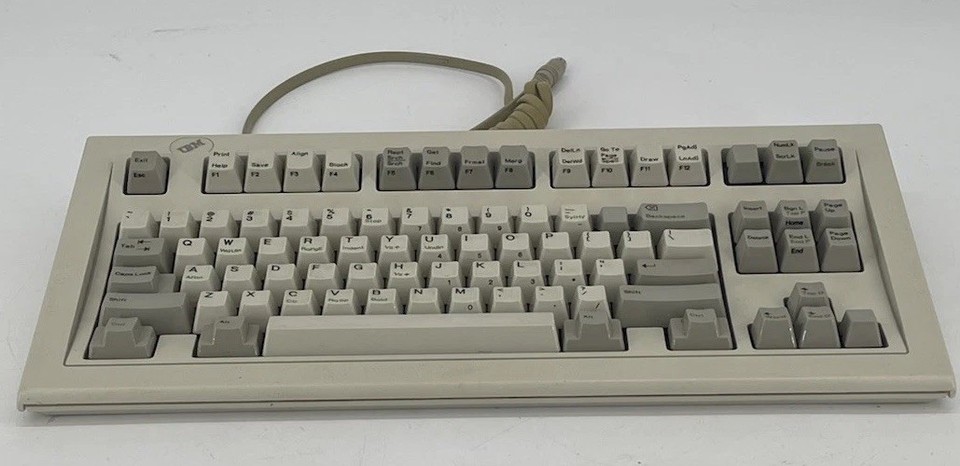 IBM Model M Space-Saving Keyboard (SSK) 1392464 Date 18SEP87. Plt No F2 ...