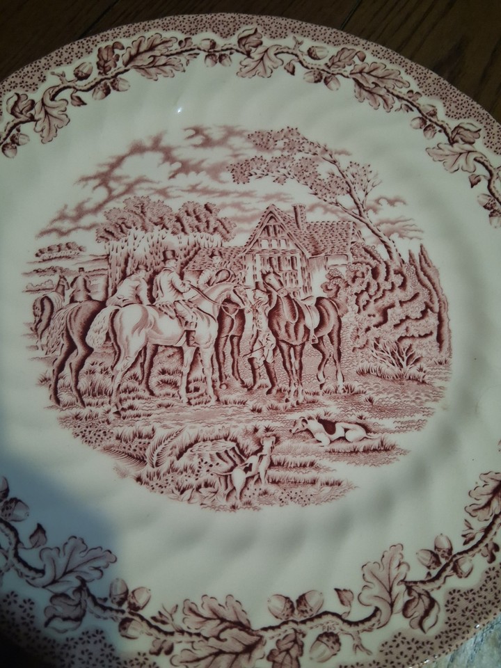 *Fox Hunt Hunting Royal Wessex Dinner Plate Redware | eBay