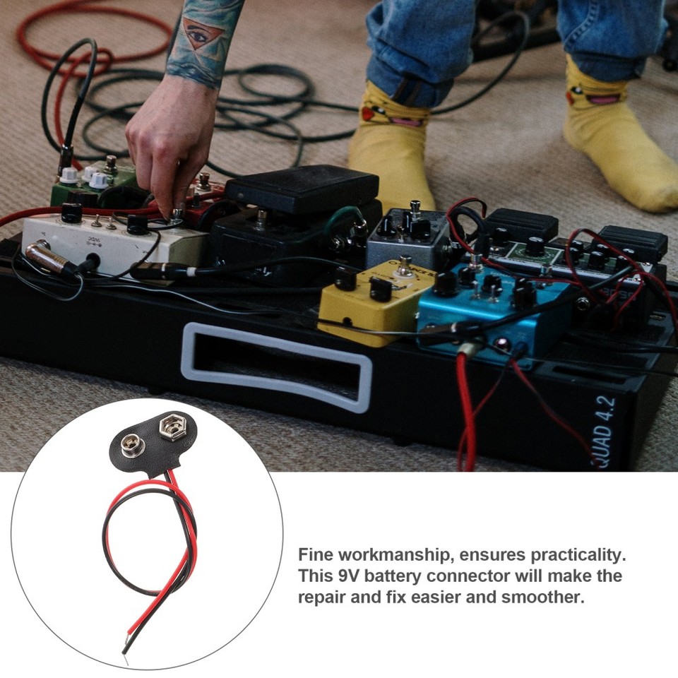 2 Count Volt Clip Battery Buckle 9v Connector Electrical Cable Clips | eBay