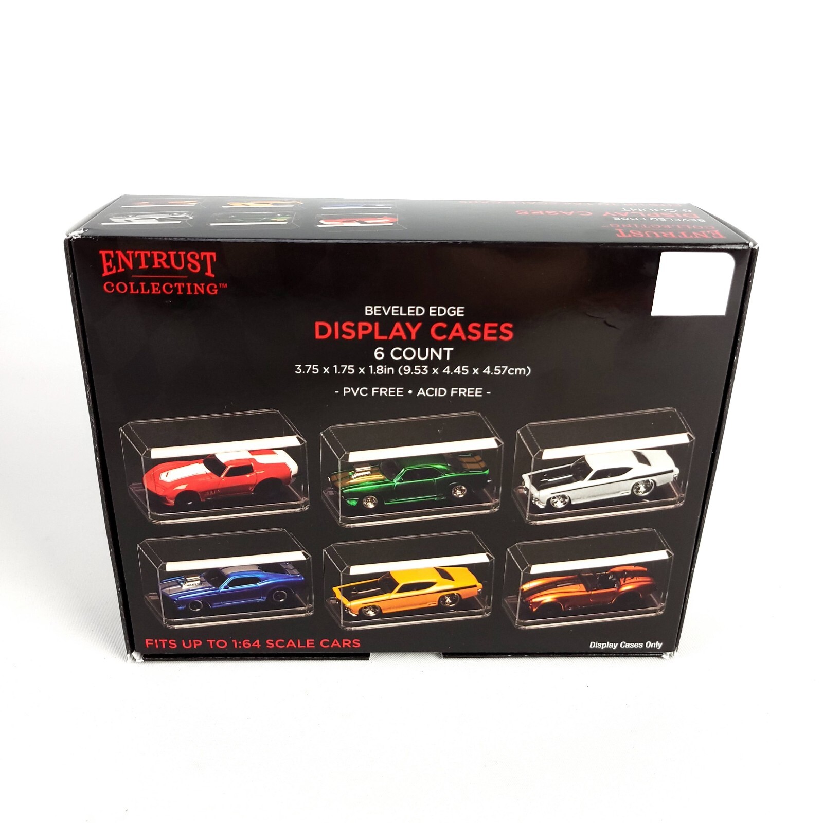 Entrust Collecting Display Cases Beveled Edge 6 Count for 1:64 Scale ...