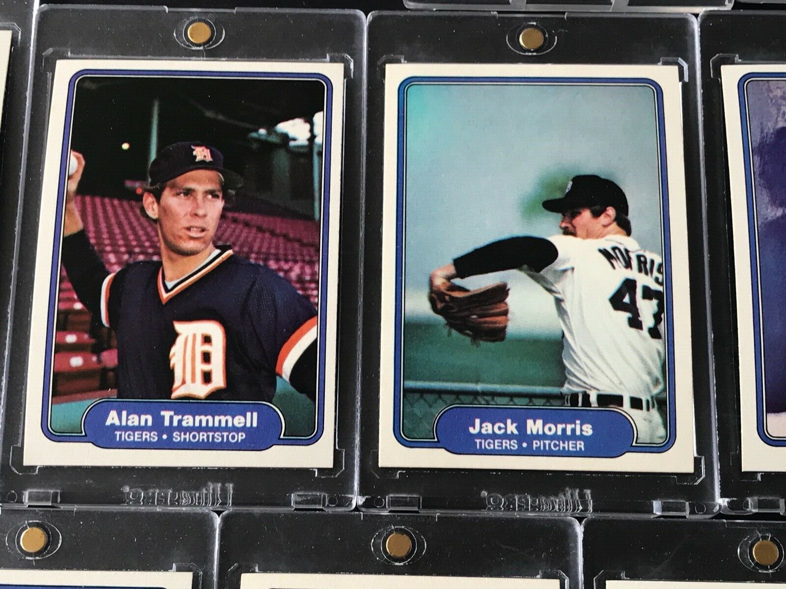 1982 FLEER TIGERS TEAM SET JACK MORRIS Lou Whitaker KIRK GIBSON Alan ...