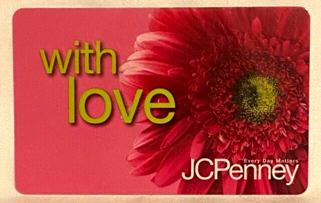JCPenney JCP Big Bold Fuchsia Gerbera Daisy "With Love" 2008 Gift Card ...