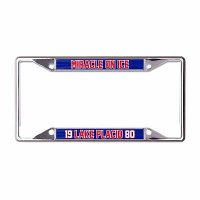 USA Hockey Miracle on Ice 1980 Lake Placid Metal License Plate Frame | eBay